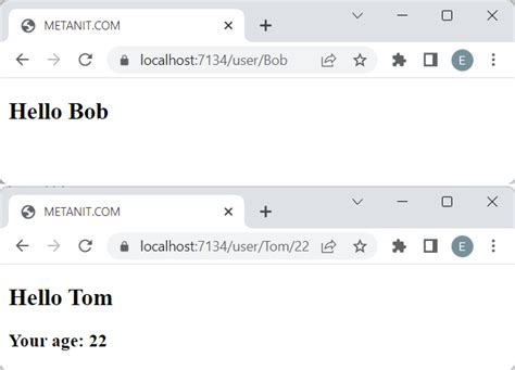 Blazor Параметры маршрутов