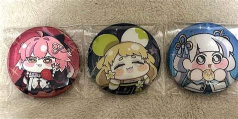 Wuthering Waves Gao Resonator Lenticular Can Badge Set Of 3 58mm