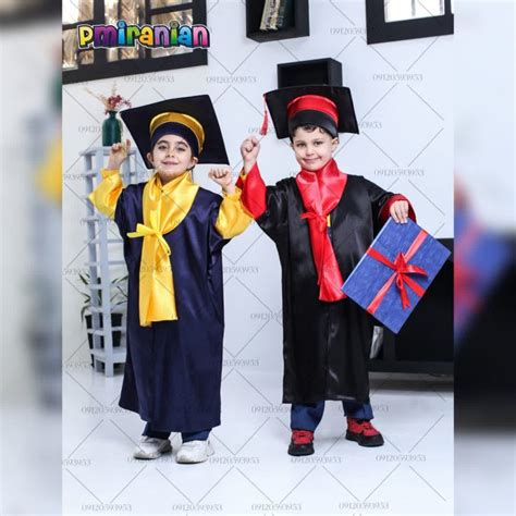 قیمت و خرید لباس جشن فارغ التحصیلی پیش دبستانی قرمز مشکی تولیدی و پخش