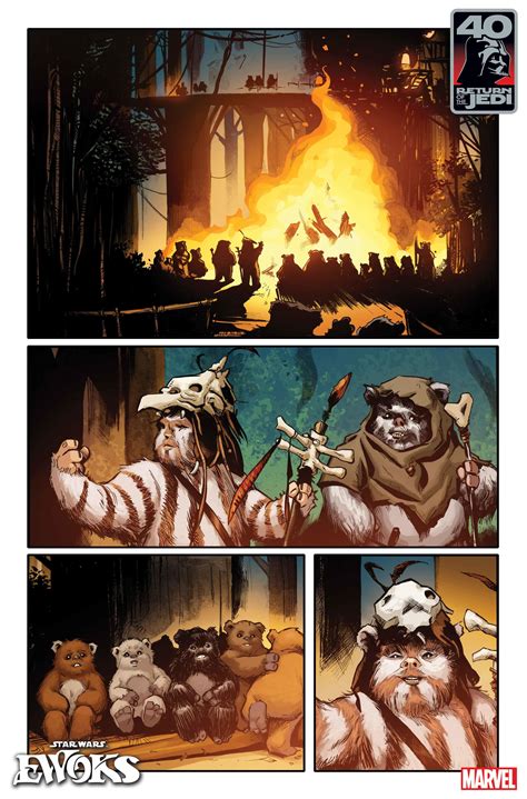 Star Wars Return Of The Jedi Ewoks 1 First Look Celebrates The Film