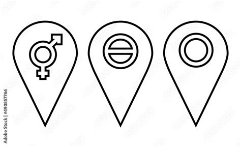 Map Pointers Icon Set Сollection Of Red Location Pins Set Of Location