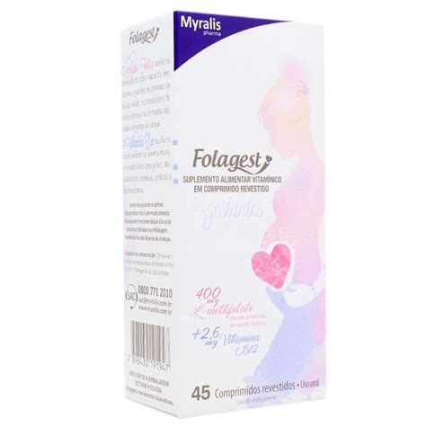 Indicações Para Que Serve E Bula Folagest Com 45 Comprimidos