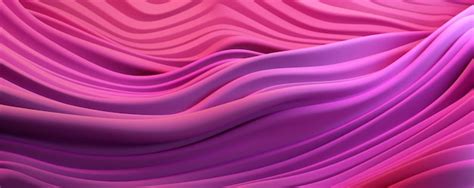 Premium Photo Undulating Pink And Purple Layers Generative Ai