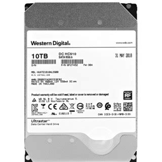 Western Digital 西部数据 Ultrastar DC系列 3.5英寸 企业级硬盘 18TB (CMR、7200rpm、512MB ...