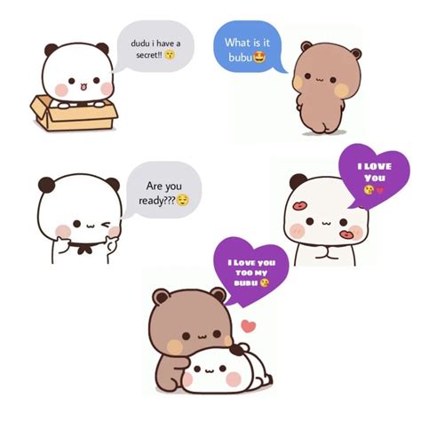Bubu Dudu Love 💗 Happy Birthday Quotes Funny Cute Love Cartoons