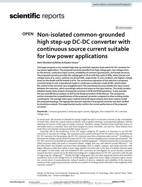 Pdf Non Isolated Common Grounded High Step Up Dc Dc Converter With Continuous Source Current