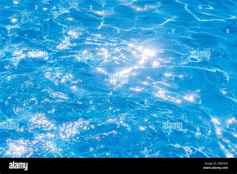 Surface Of Blue Swimming Poolbackground Of Water In Swimming Pool