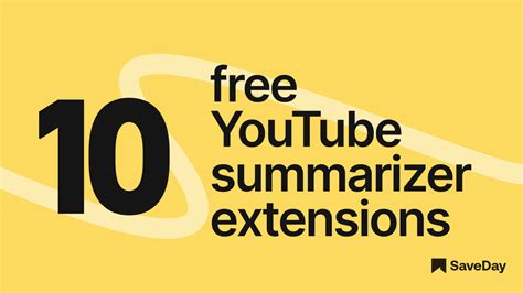 Top 10 Free Youtube Video Summarizer Ai Extensions That Are Definitely