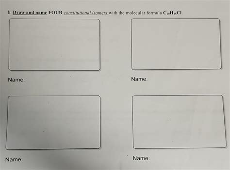 Solved Help I Need Help With Constitutional Isomers Draw