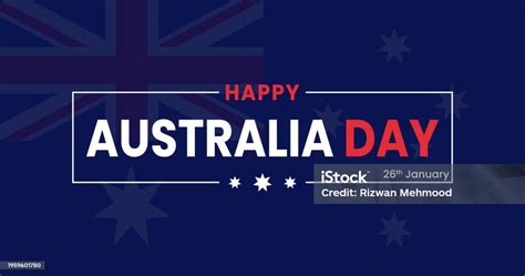 해피 오스트레일리아 데이 벡터 일러스트 레이 션 와 깃발 배경 추상적인에 대한 스톡 벡터 아트 및 기타 이미지 추상적인 호주 국기 1월 Istock