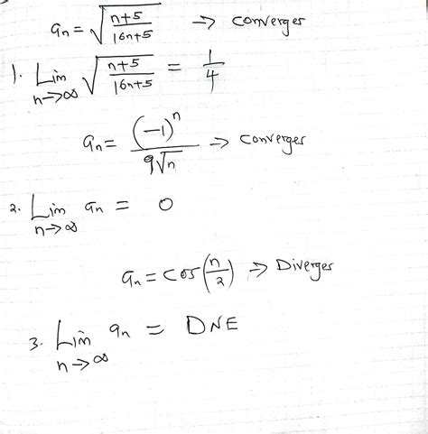 Solved Calculus Ii Determine Whether The Sequence Converges Or