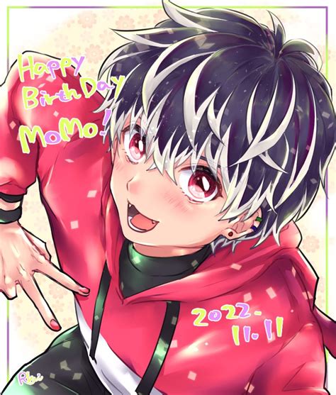 「モモちゃん誕生日おめでとうこれからもずっと大好き宇宙一可愛いよ〜〜〜〜〜」りく丸🍑のイラスト