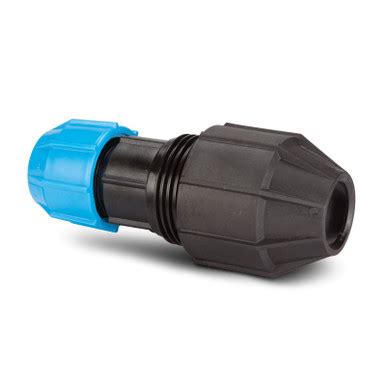 Straight Transition Coupler In Polyfast Polyethylene Compression Fittings