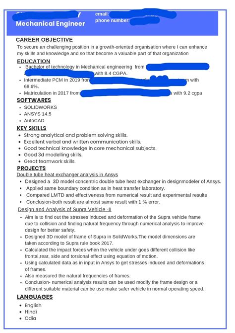 Pls Review My Resume R Resumes