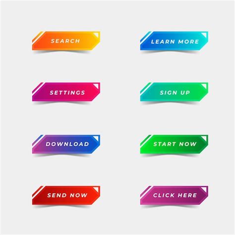 Premium Vector Gradient Call To Action Button Pack