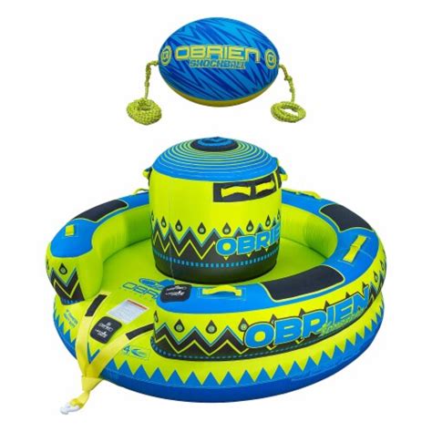 O Brien Oval Shock Ball Towable Rope Float And Sombrero Inflatable