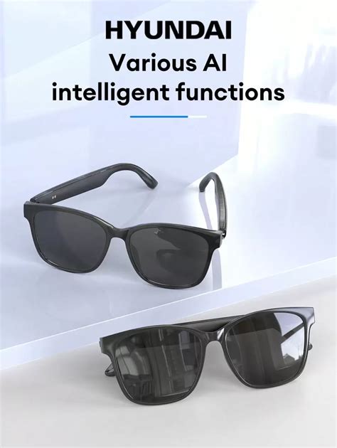Hyundai Hyundai Hy C8 Ai Smart Glasses With Bluetooth Earphone Smart