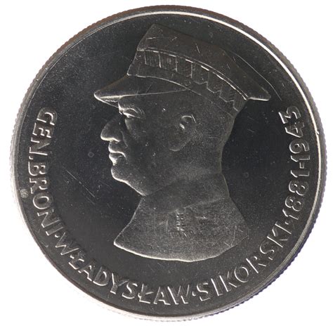 złotych Władysław Sikorski rok Monety Obiegowe Numizmatyczny