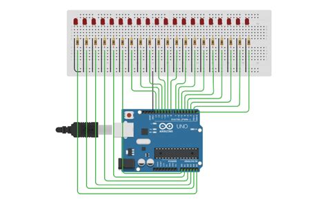Circuit Design For Loop Blinking Tinkercad