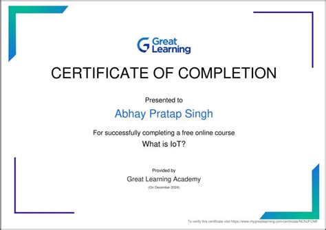 Abhay On Linkedin Hi All I Have Successfully Completed The What Is Iot Course Offered