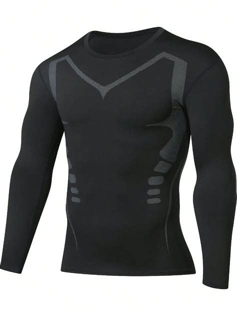 Mens Quick Drying Long Sleeved Sports T Shirt For Running And Fitness