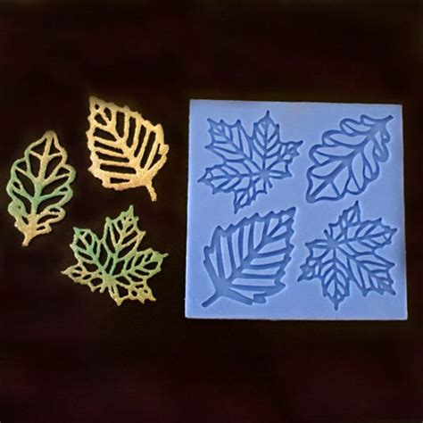 Leaves Set Tuile Mould Crystal Candy