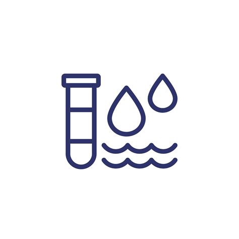 Water Testing Icon Line Vector 10135956 Vector Art At Vecteezy