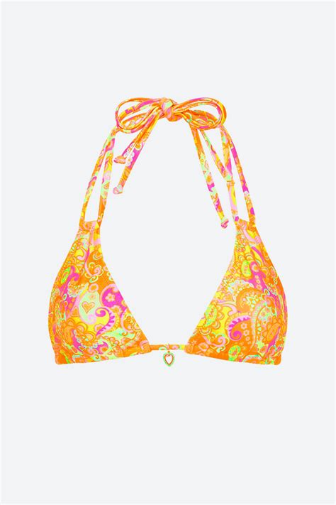Halter Bralette Bikini Top In Tiki Tango By Kulani Kinis Bikinibird