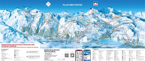 BERGFEX Piste map Val d Isère Panoramic map Val d Isère Map Val d