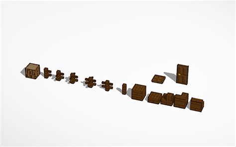 3d Design Minecraft Dark Oak Stuff Tinkercad