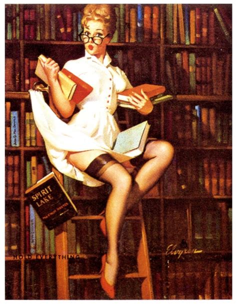 Sexy Librarian Pin Up