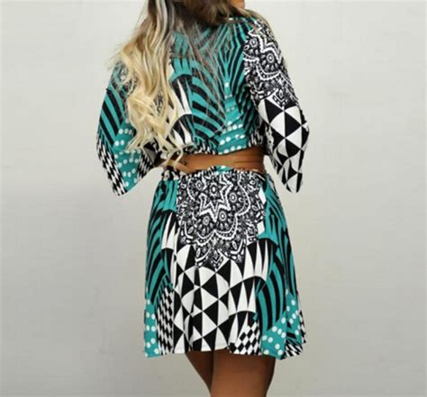 Fashion Sexy V Neck Print Dress Vg91212mn On Luulla Fashion Sexy V Neck Print Dress Vg91212mn On Luulla
