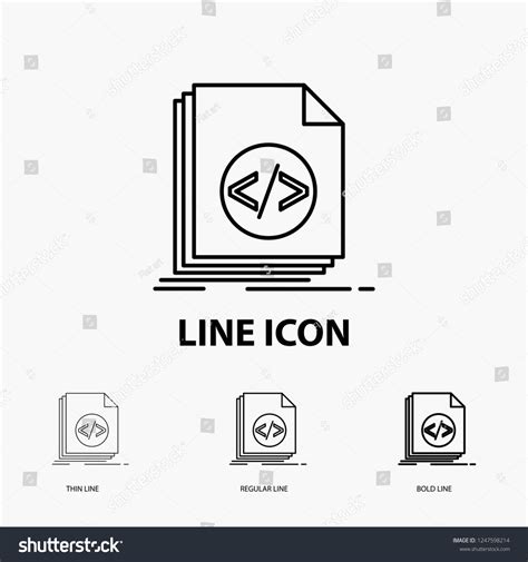 Code Coding File Programming Script Icon Stock Vector Royalty Free 1247598214 Shutterstock