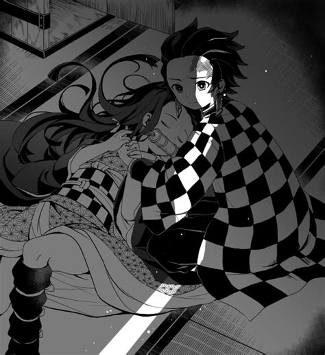Kamado Nezuko And Kamado Tanjirou Kimetsu No Yaiba Drawn By Oie Danbooru