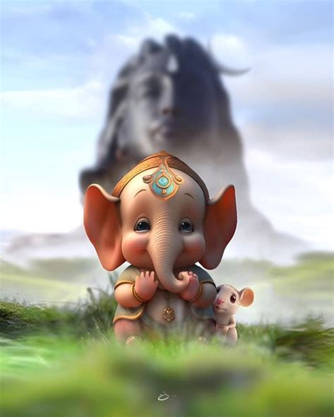 ZackSamir On Instagram Ganpati Bappa Morya Mangal Murti Morya Baby Ganesha God