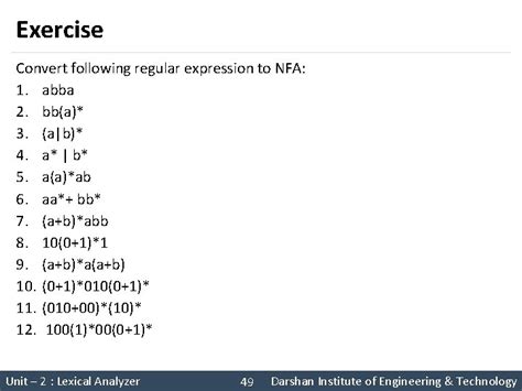 Unit 4 Unit 2 Pushdown Lexical Analysis Automata