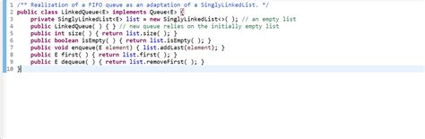 Solved 1 Realization Of A FIFO Queue As An Adaptation Of Chegg
