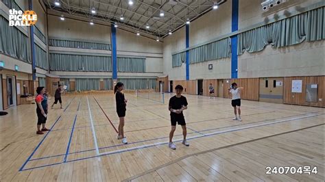 포핸드 백핸드 레슨 장면 240704목4 Youtube