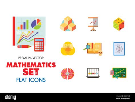 Mathematics Icon Set Stock Vector Image And Art Alamy