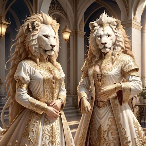 Premium Ai Image Royal Lions