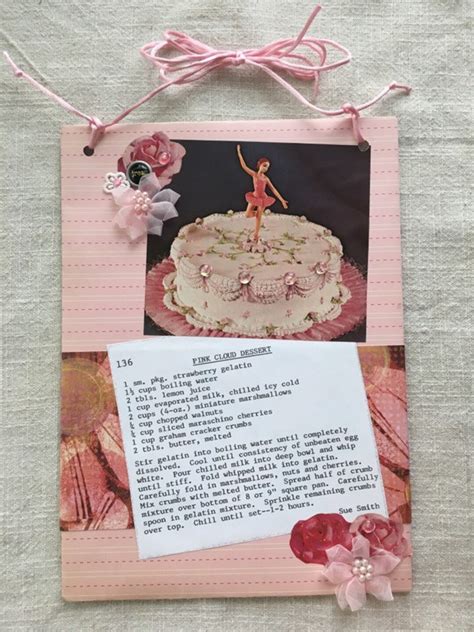 Ballerina Cake Mixed Media Collage Retro Ballerina Art Ballerina