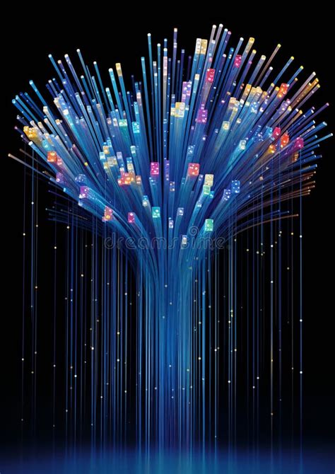 Abstract Visualization Of Futuristic Digital Data Flow And Connectivity