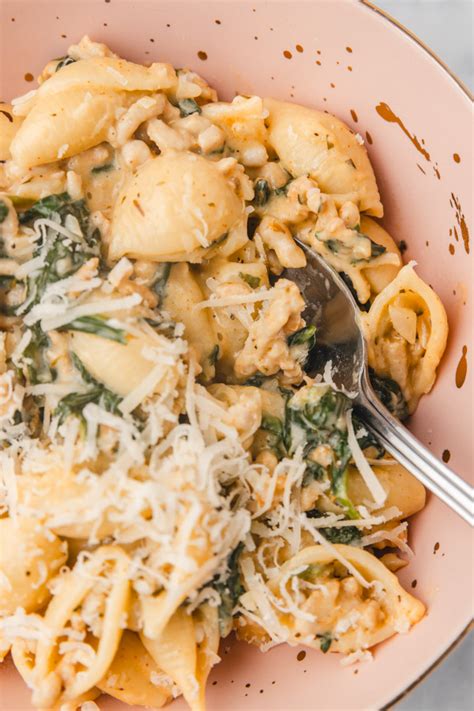 Creamy Chicken Spinach Pasta The Dinner Bite
