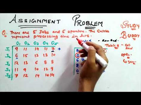 Assignment Problem LPP Hungarian Method Part 2 YouTube