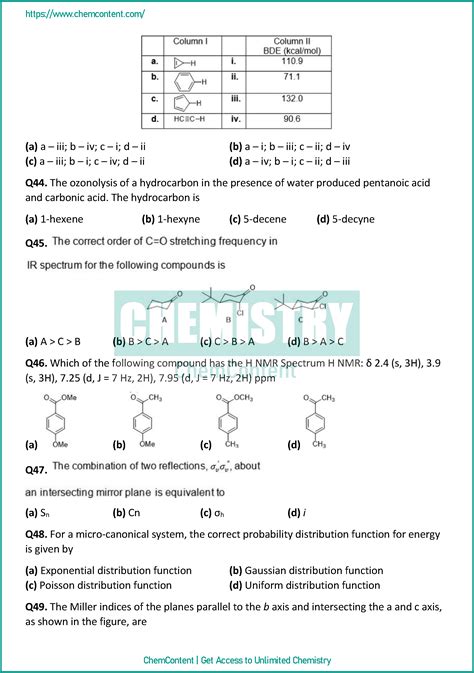 Csir Net Chemistry February 2022 December 2021 Question Paper With