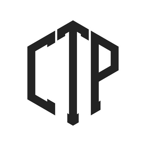 Desenho Do Logotipo Ctp Letra Inicial Ctp Monograma Logotipo Em Forma