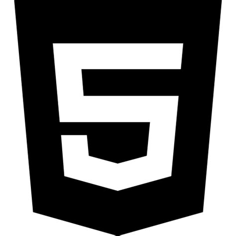 HTML 5 Logo Dave Gandy Fill Icon