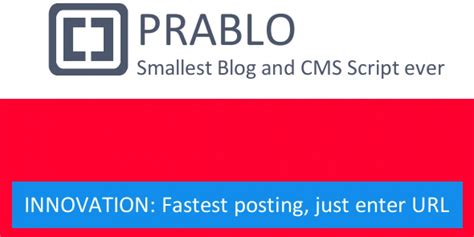 Free Download Prablog Php Blog Cms Script By Adilbo Codester