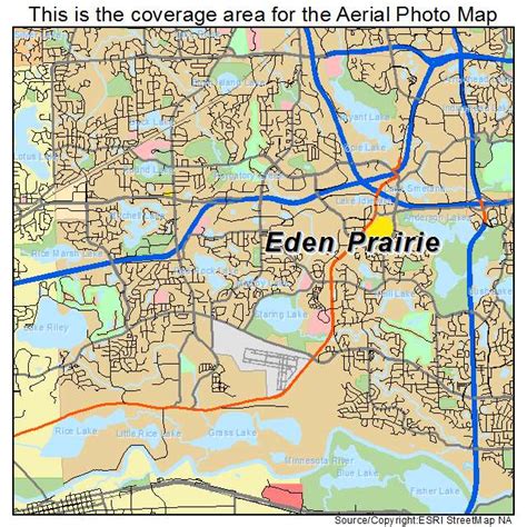 Aerial Photography Map Of Eden Prairie Mn Minnesota