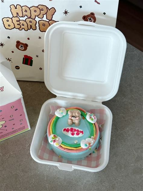 판교현대백화점 케이크 추천 해피베어데이 레터링케이크 네이버 블로그